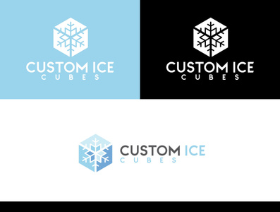 logo CUSTOM ICE CUBES by tieuhoangthanh on Dribbble