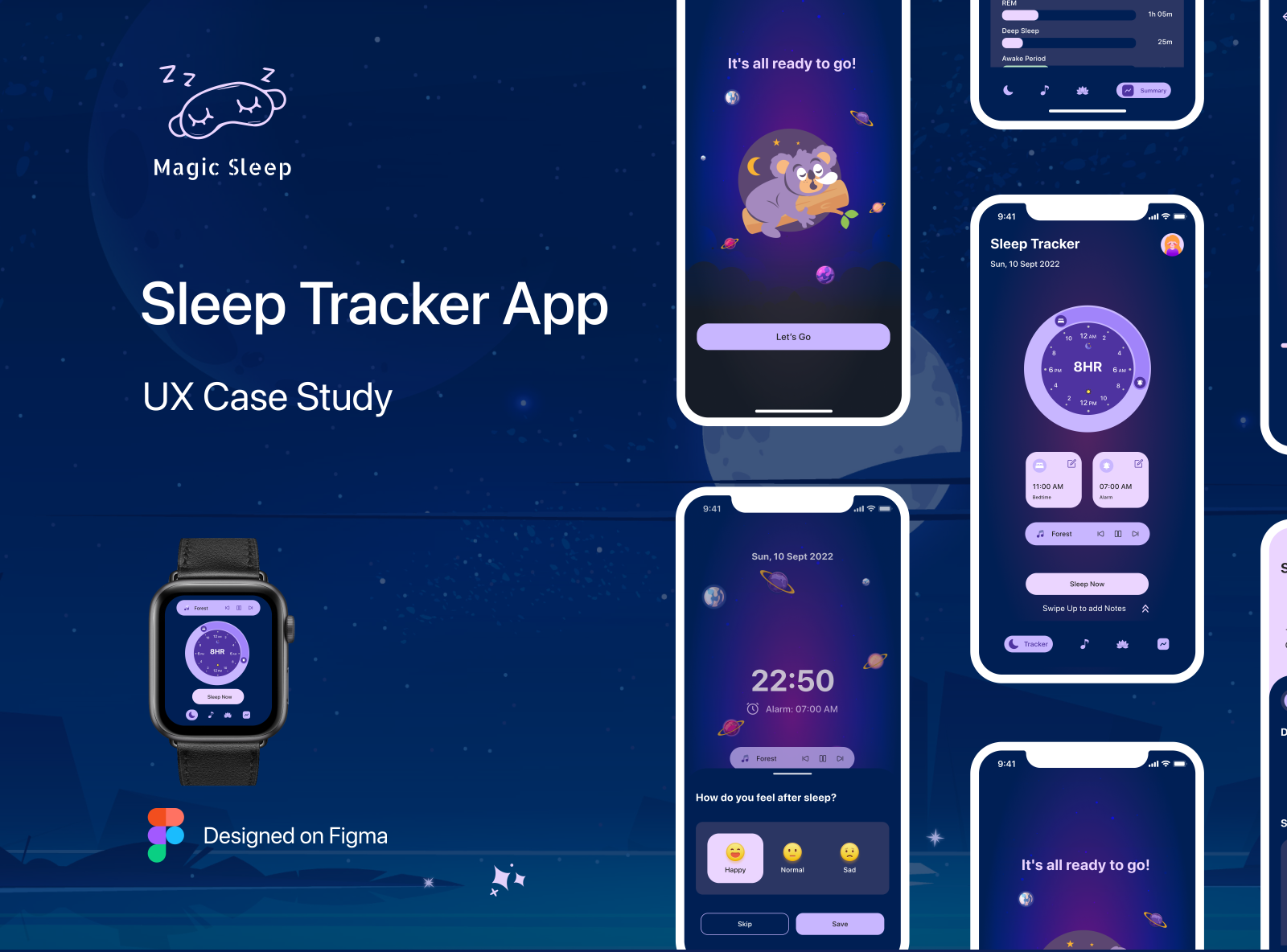 Magic Sleep - Sleep Tracker App | UX case study by Thet Zarni Win on ...