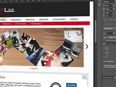 Press Company's Web Site by Danielle Celucci on Dribbble
