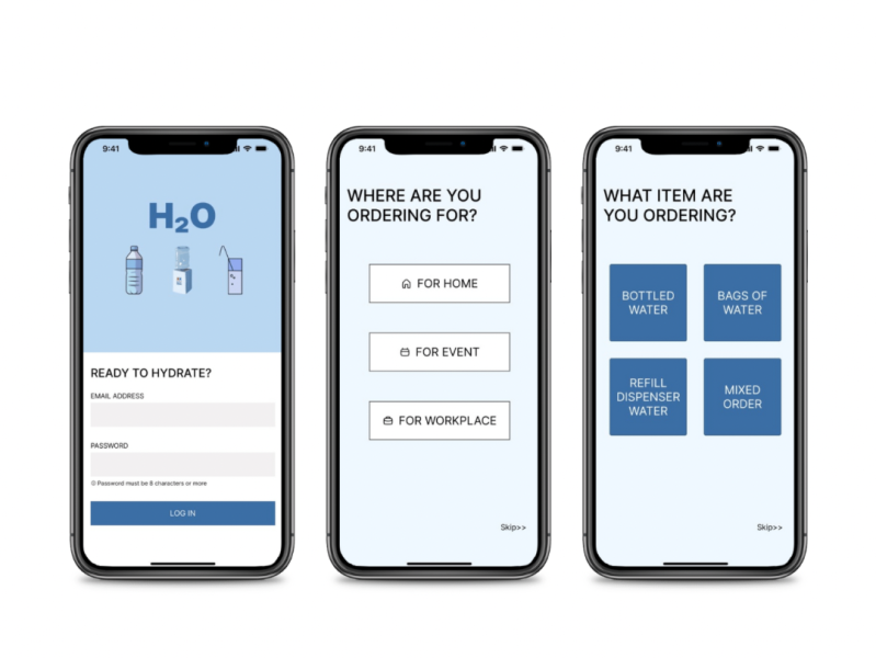 H2O App Onboarding by Oluwatosin Adentan on Dribbble