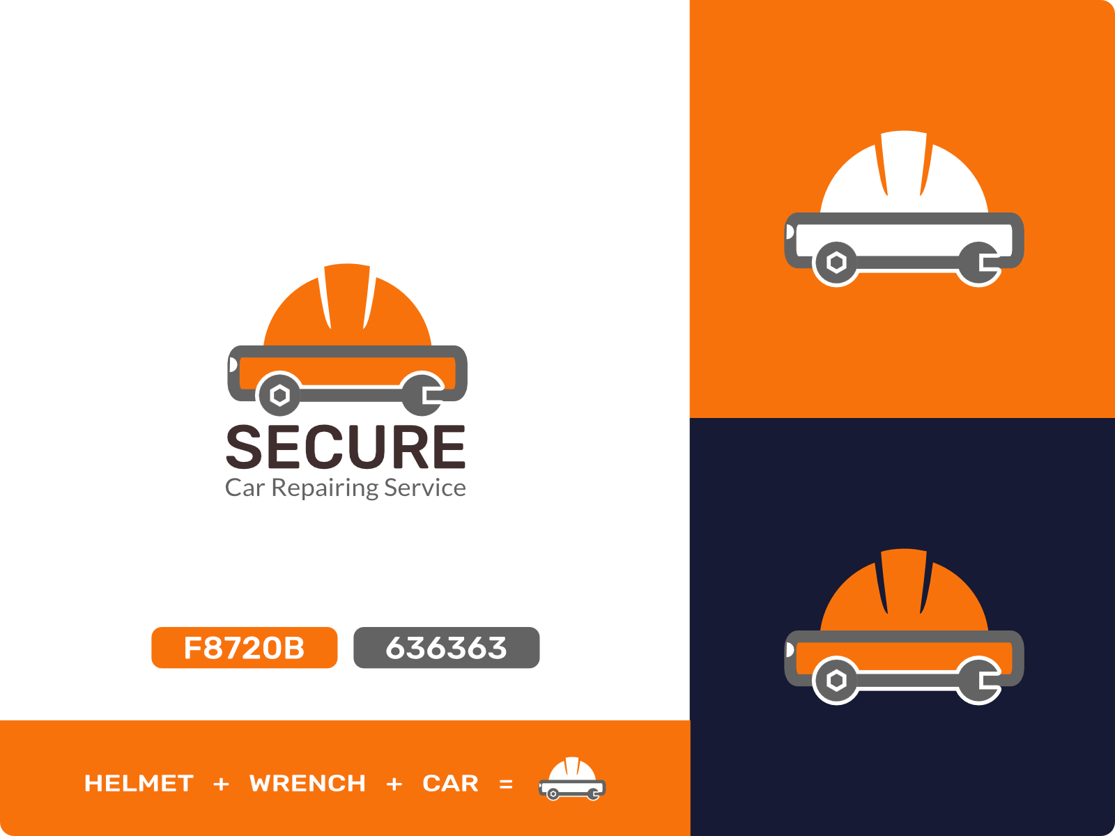 Secure | Car Repair Logo by Mahmud on Dribbble