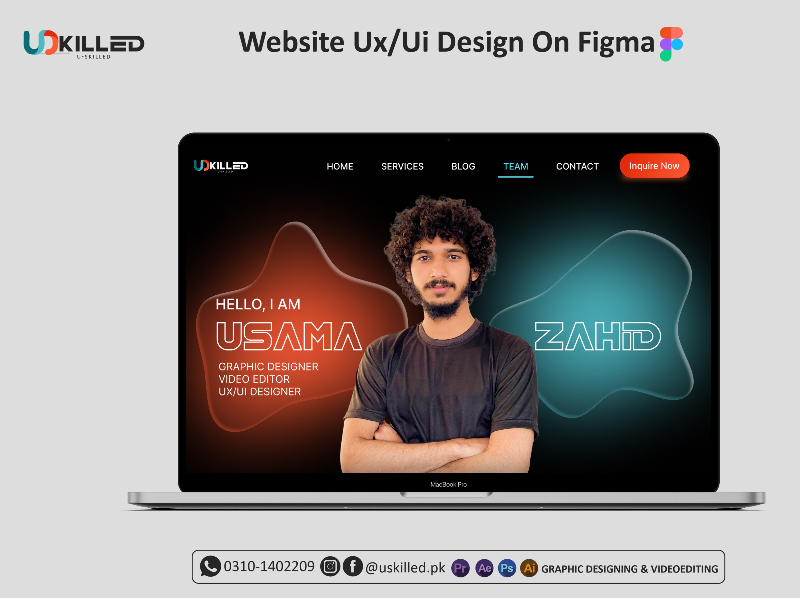 Personal Portfolio Website Concept by Usama Zahid on Dribbble