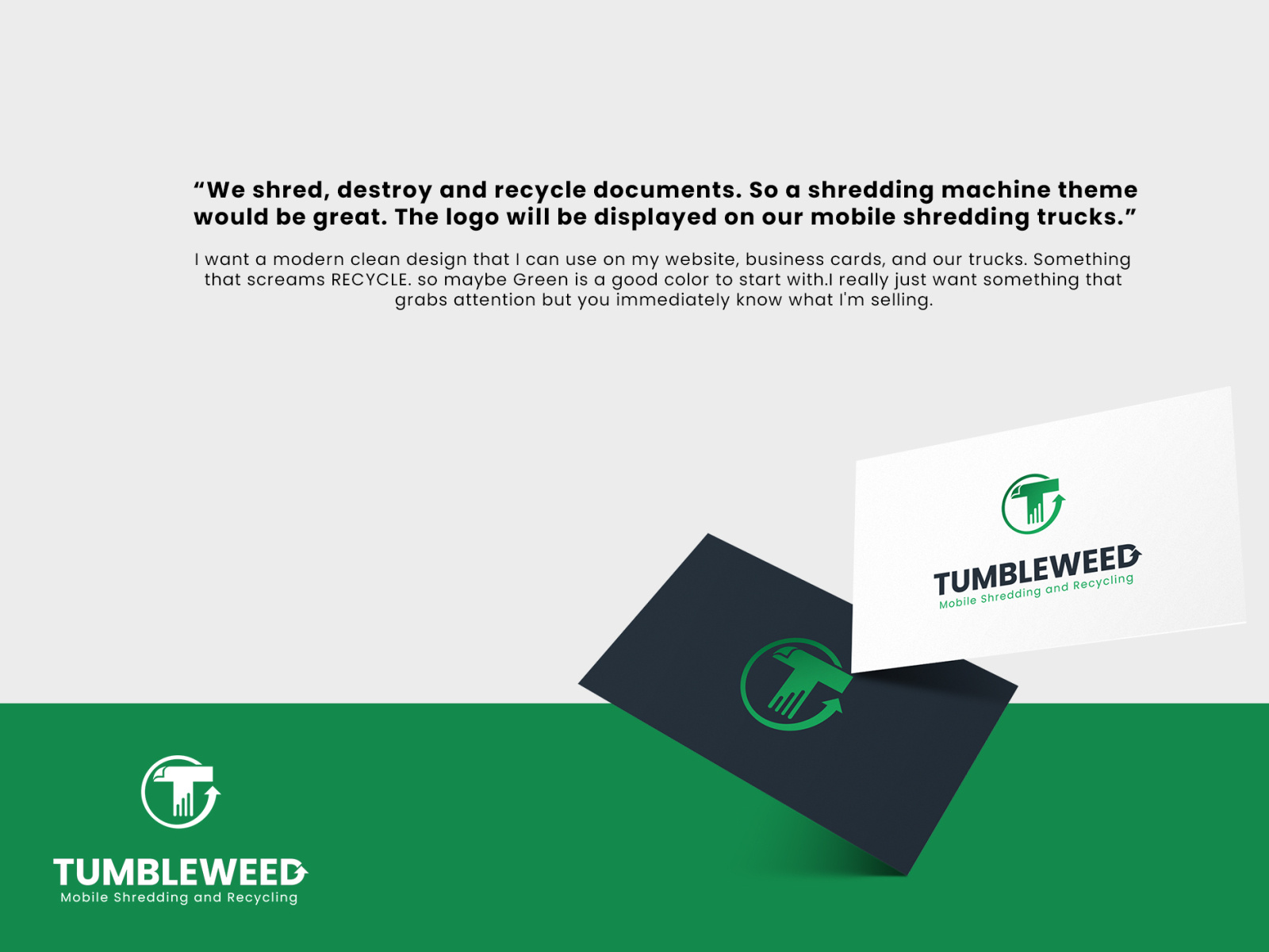 High-Tech Recycle Logo Concept for Shredding & Recycling Company by ...