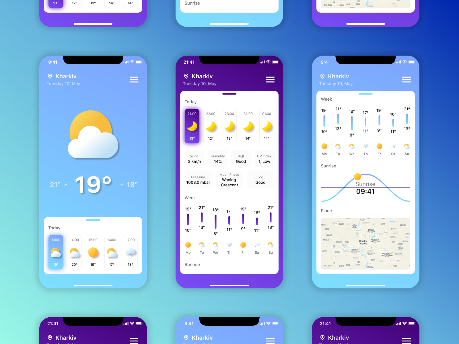 IOS Weather App by Denys Kupin on Dribbble