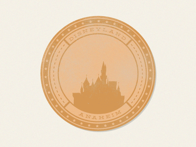 Disney Park Badges (gif) by Erik McGrew on Dribbble