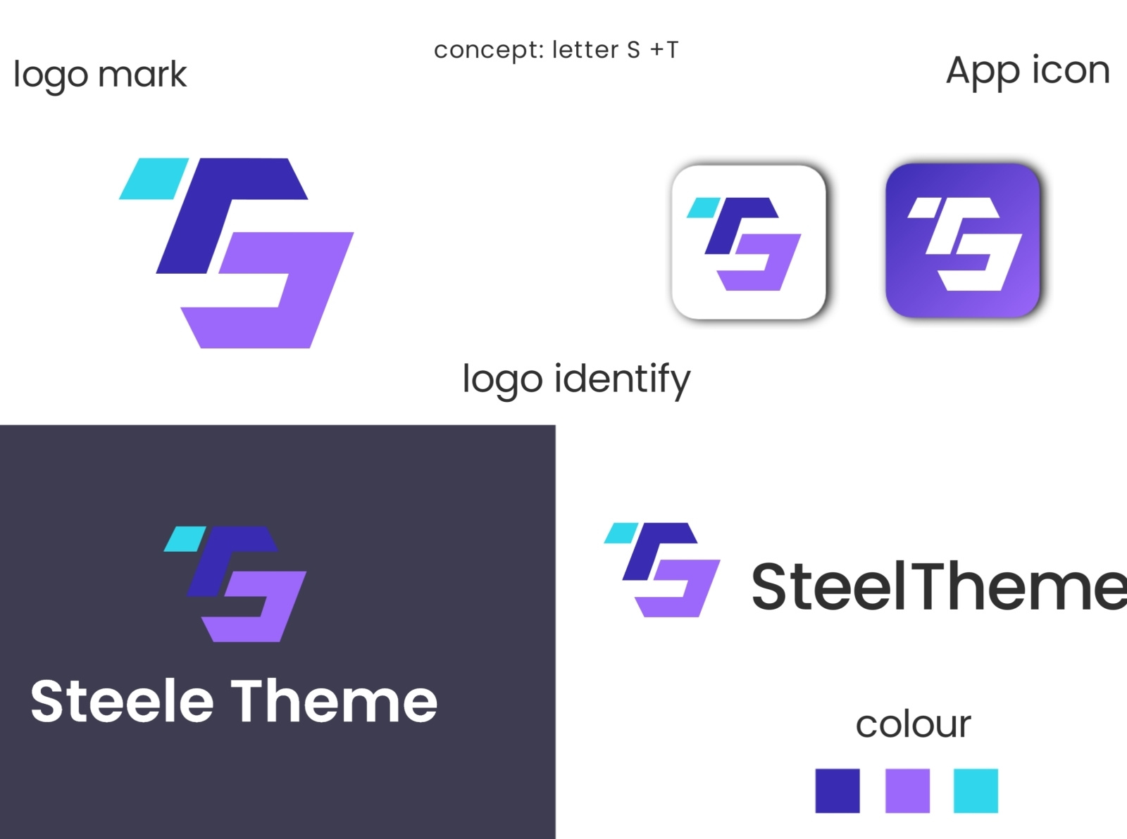 Steel Theme logo design (unused) by Abul Hasem on Dribbble