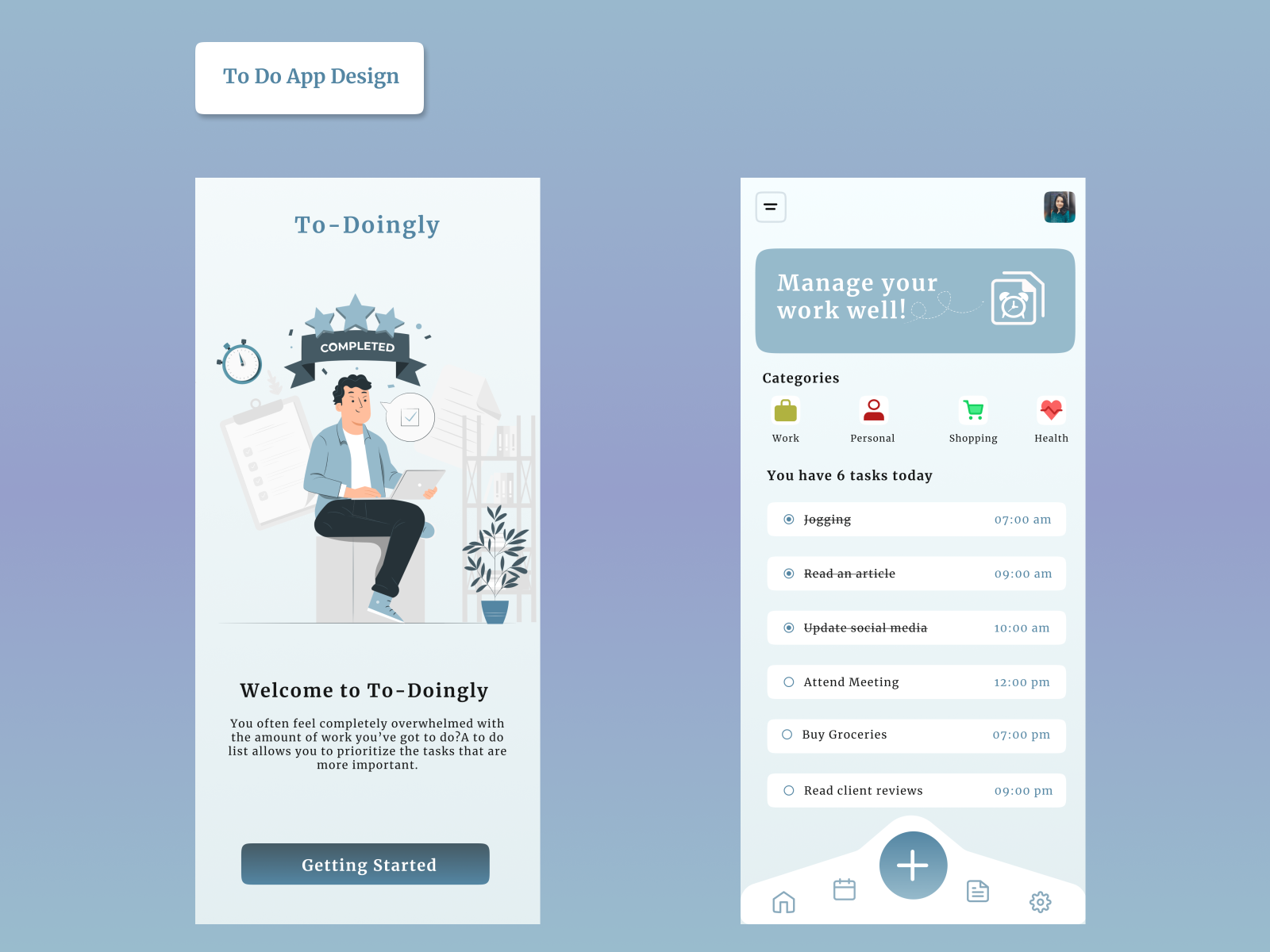 To - Do App Design! by Dipti Kumari on Dribbble