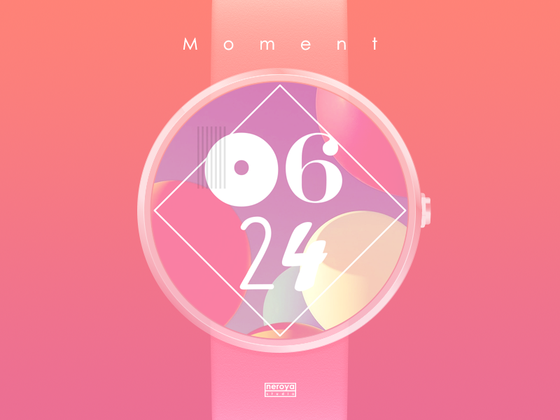 Moment watchface by Neroya by neroya on Dribbble