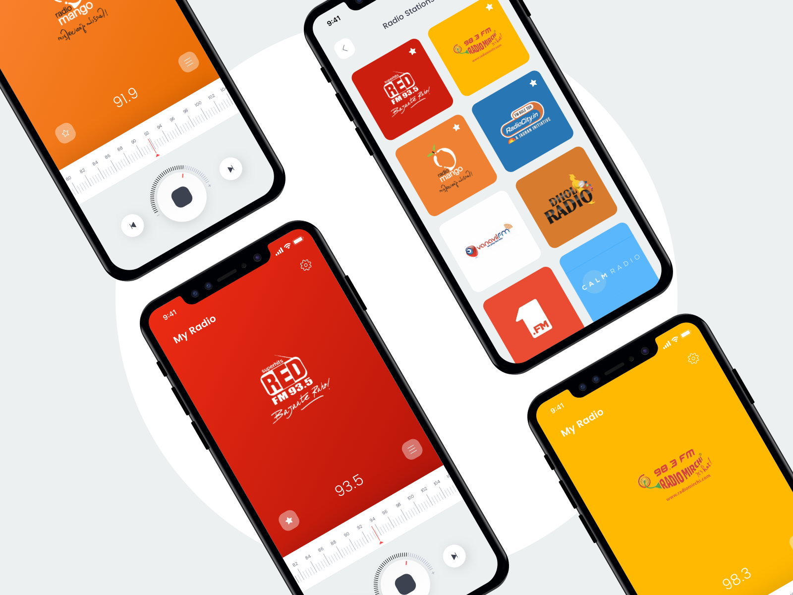 Radio App UI Concept by Jobish KM on Dribbble