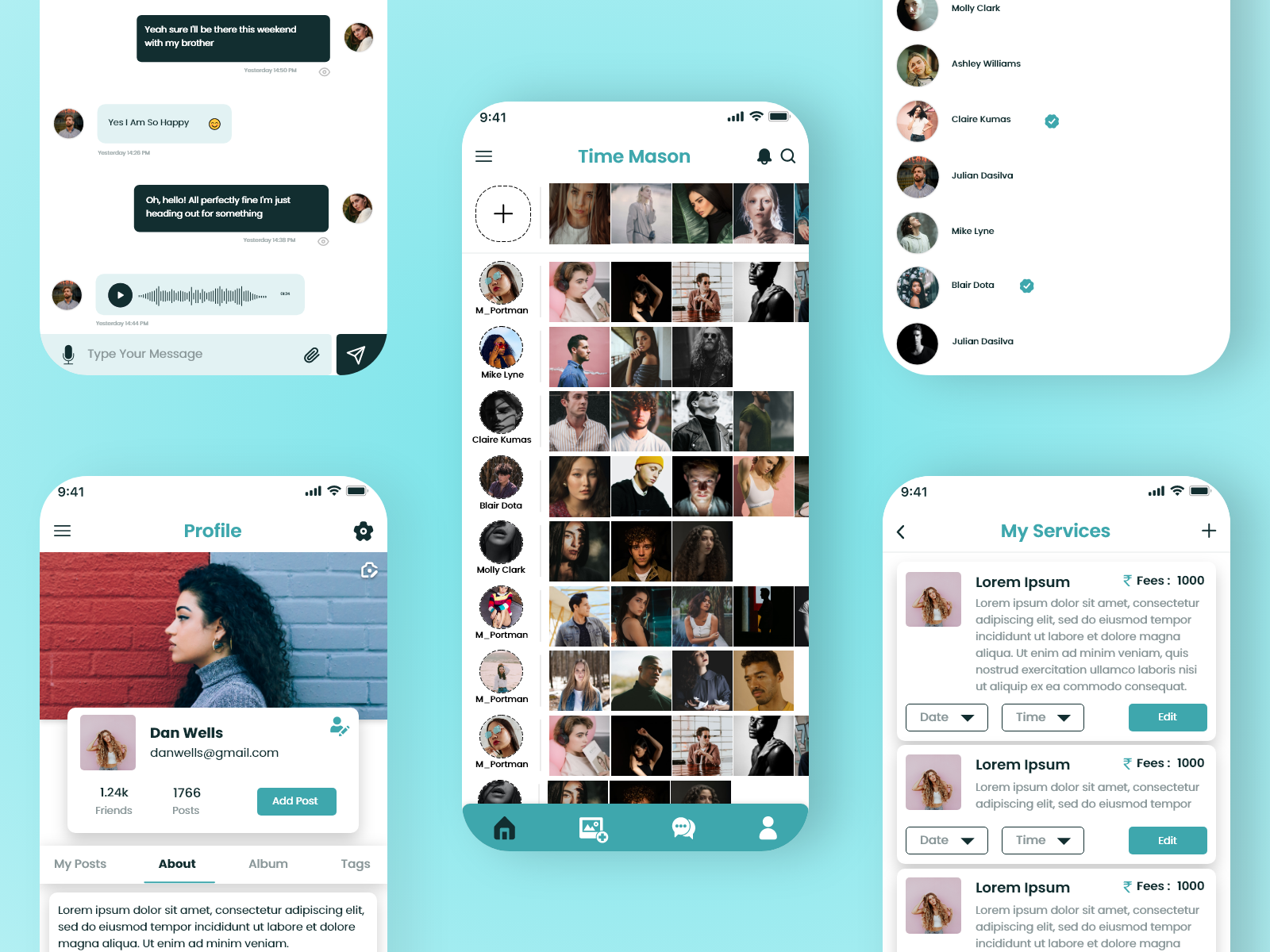 Social Media Application by AP-GROUP on Dribbble