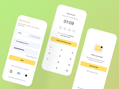 Verify Page Mobile App Ui Design by JAHID ‌ on Dribbble