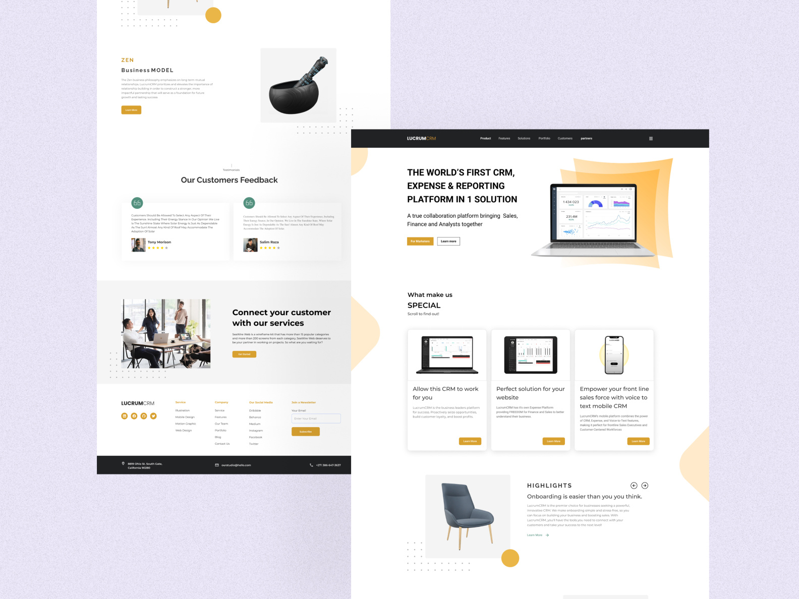 CRM Website UI by JAHID ‌ on Dribbble