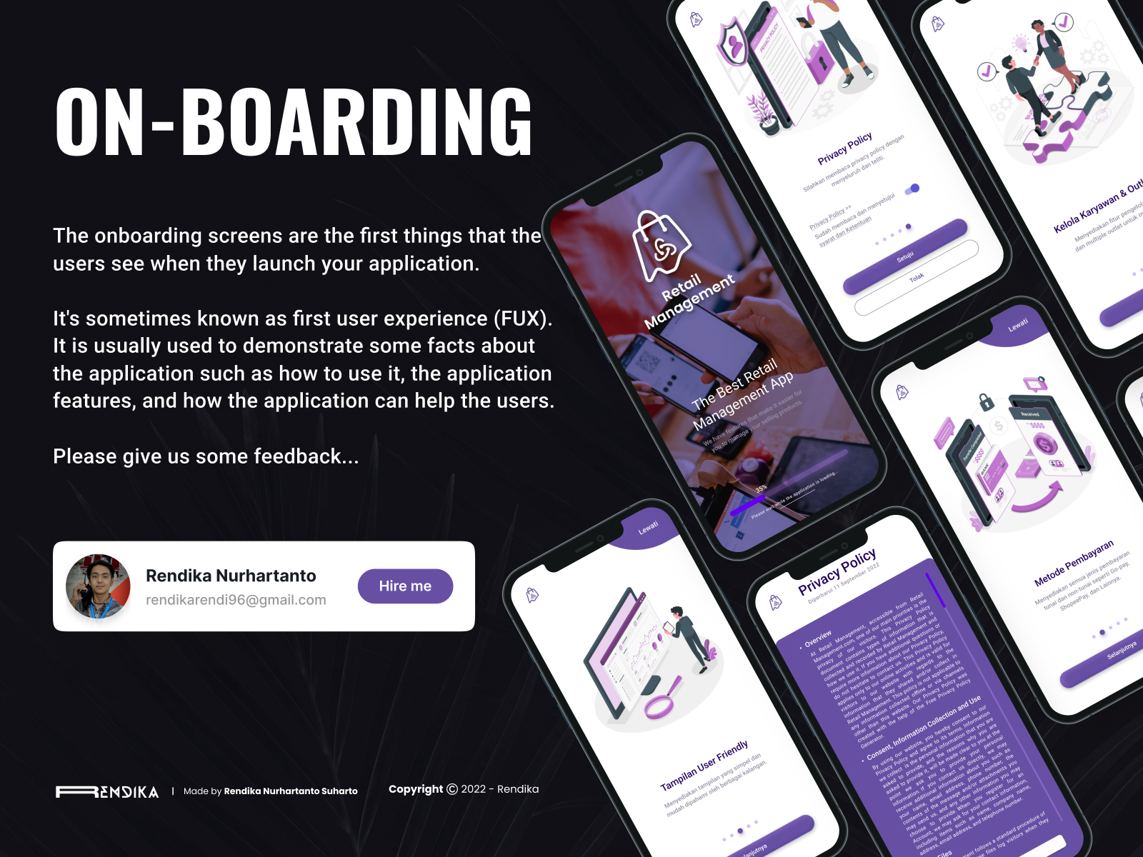 Onboarding Design Ideas - Retail Apps by Rendika Nurhartanto on Dribbble