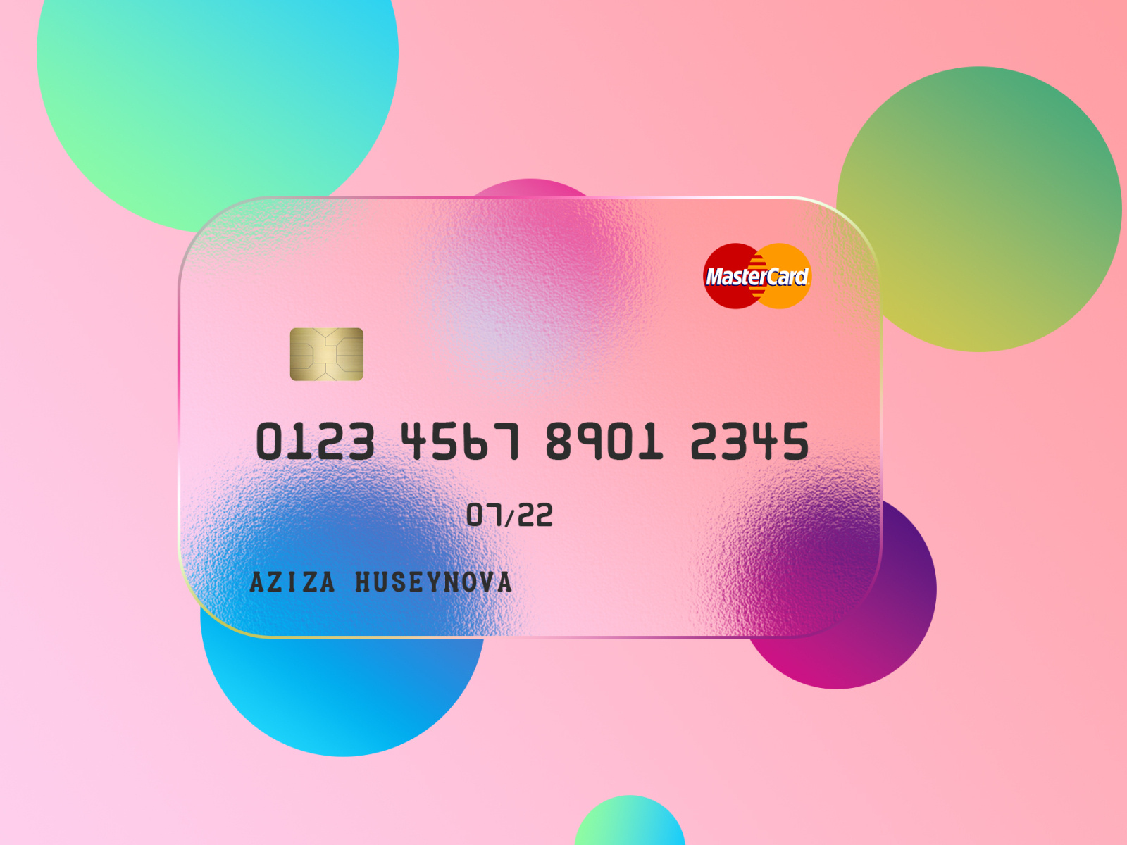 Glass Credit Card / Light Mode by Aziza Huseynova on Dribbble