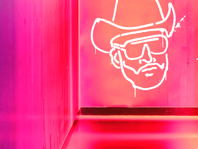 DJ Dangle / Muskogee Kiss Wall by Jacob Niebergall on Dribbble