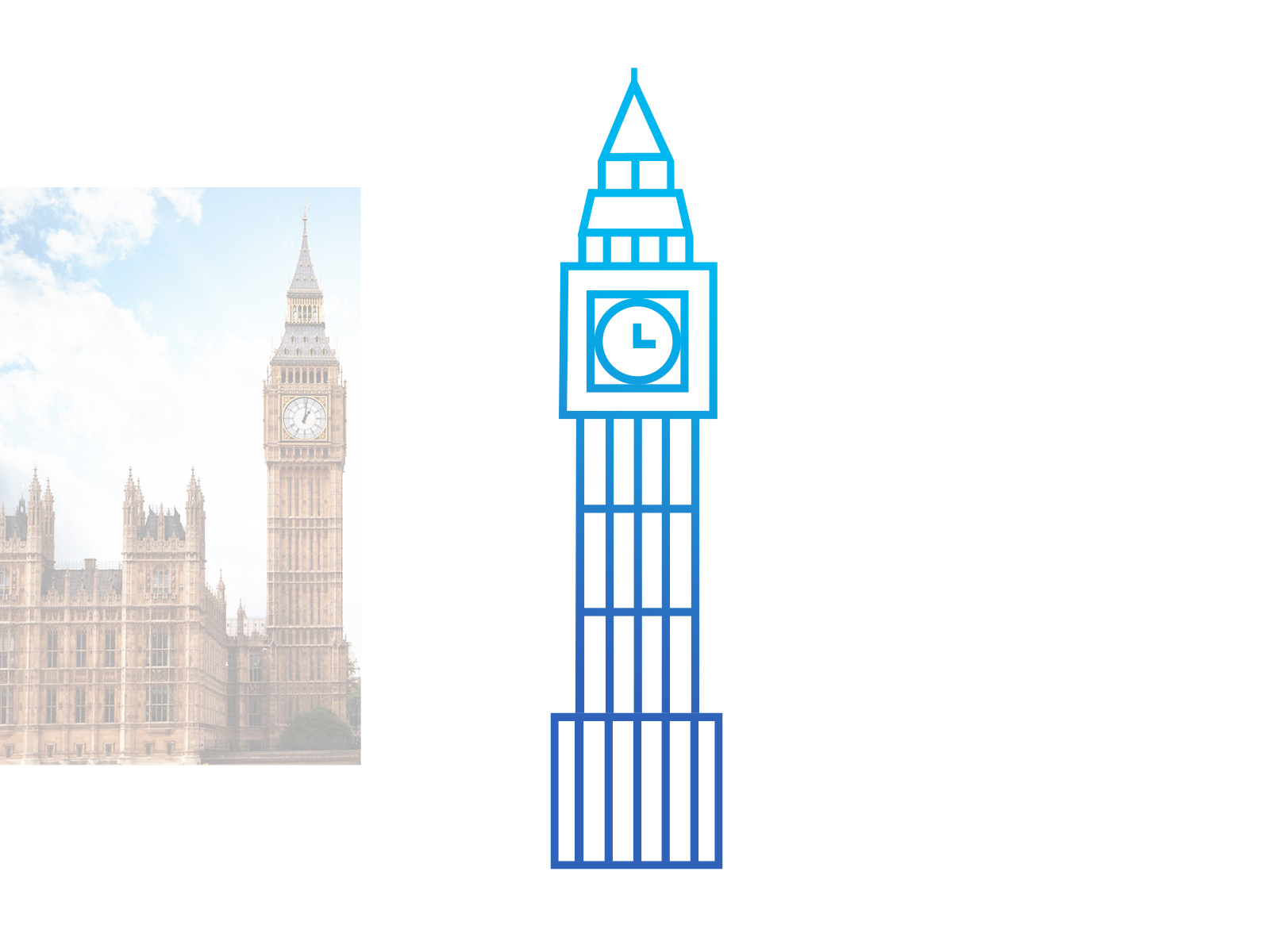Big Ben London / Big Ben logo by Rick van Houten (ZORM) on Dribbble