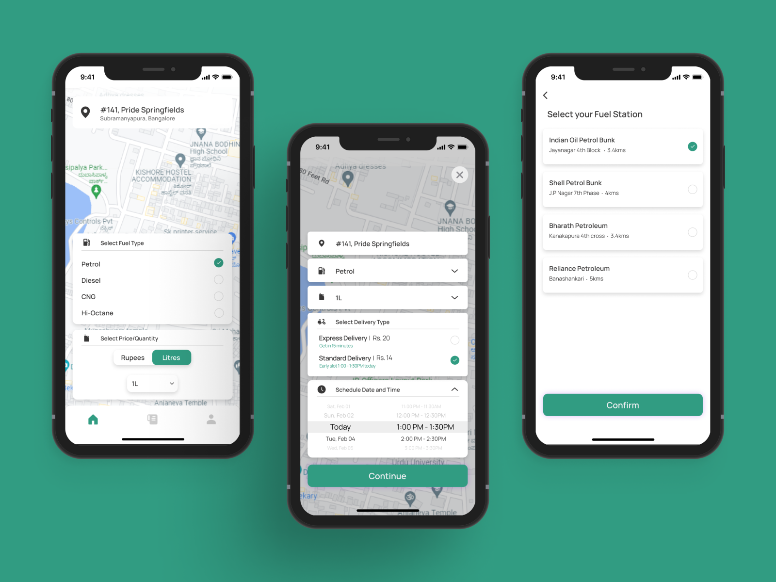 Fuel Up UI by Bhumika R on Dribbble