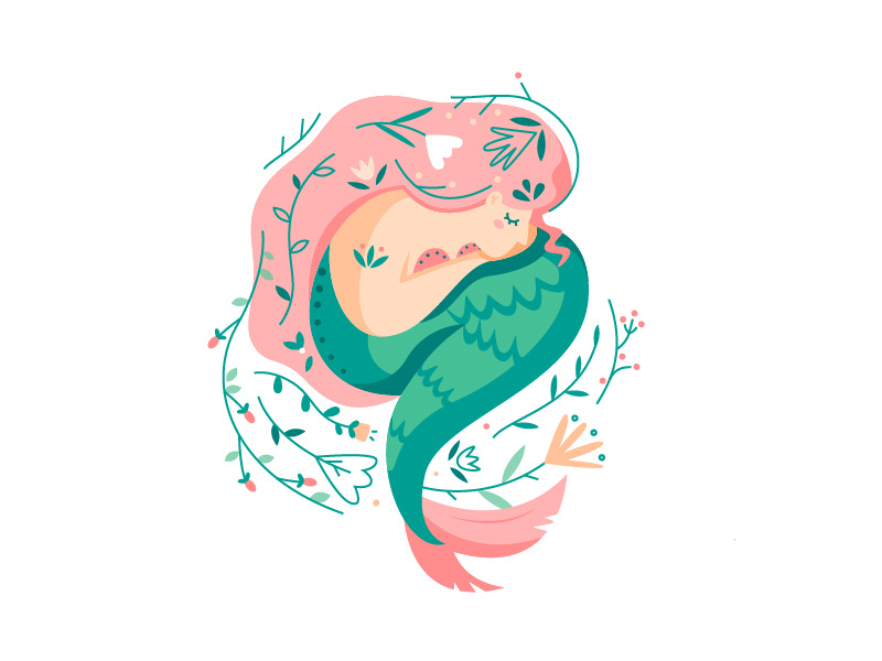 Mermaid by Nay Mironova on Dribbble
