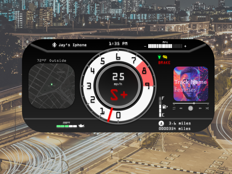 #DailyUI #034 Car Interface by Jason Romano on Dribbble