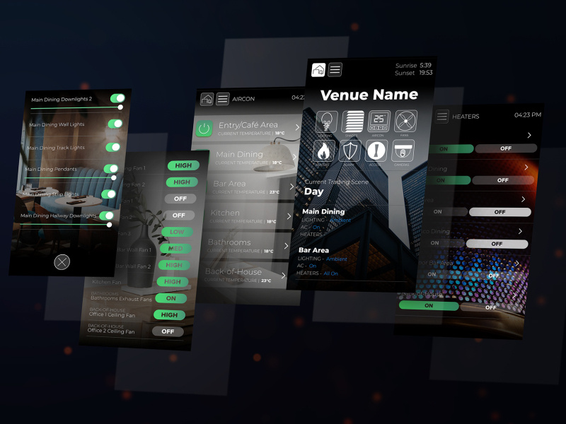 GUI for Smart Automation Phone App by Ash Flower-Field on Dribbble