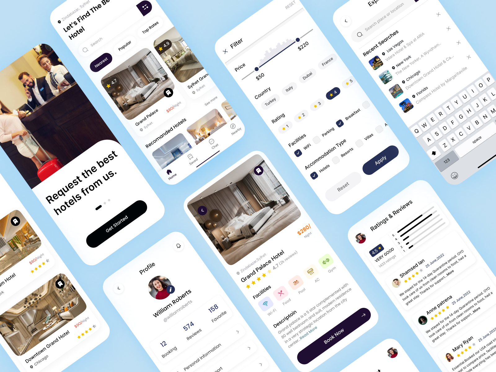 Hotel Booking App by Delowar Hossain on Dribbble