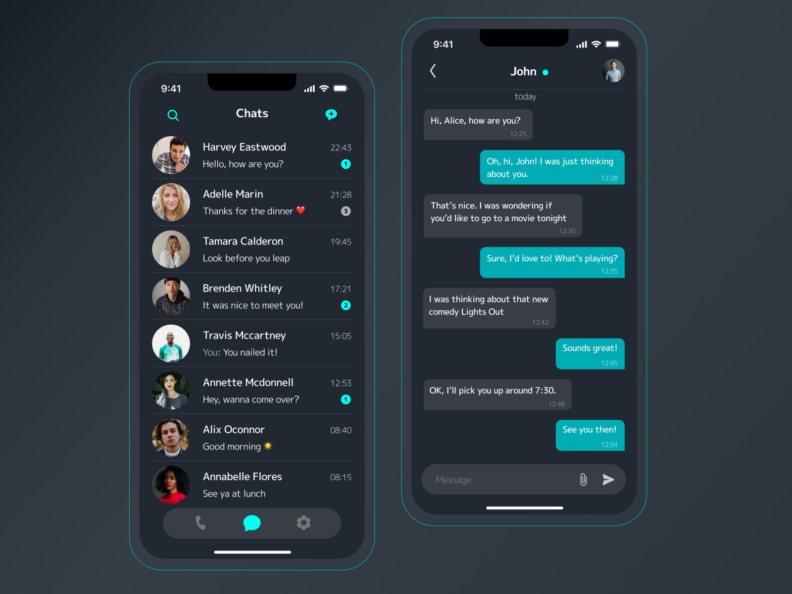 Daily UI 013 - Direct Messaging by Irene N on Dribbble