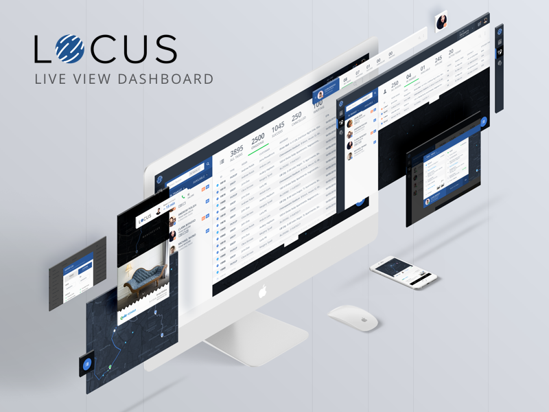 Locus Live view Dashboard by Vaibhav Bhasin on Dribbble