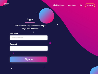 Login by Monu Yadav on Dribbble