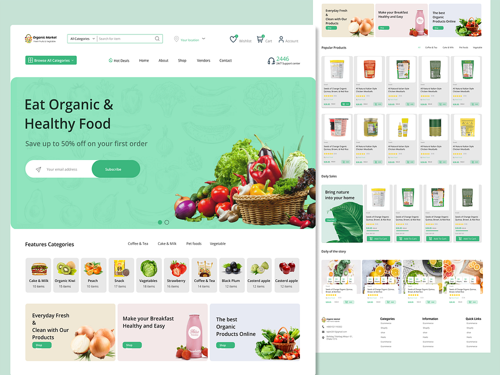 Food Ecommerce designs, themes, templates and downloadable graphic ...