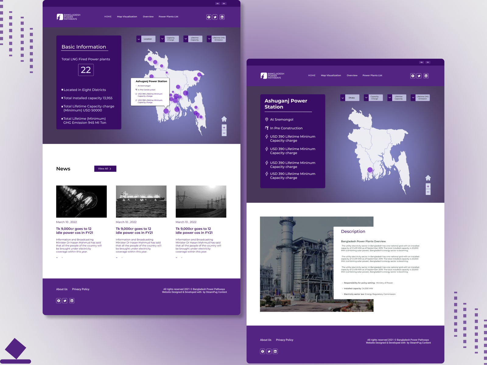 MAP VISUALIZATION website page design by Md.Tasbin Khair on Dribbble