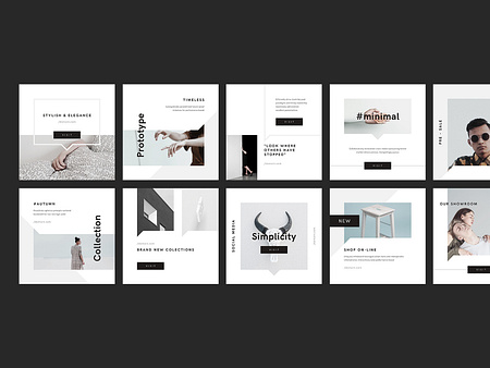 Minimal Social Media Pack by Goashape on Dribbble