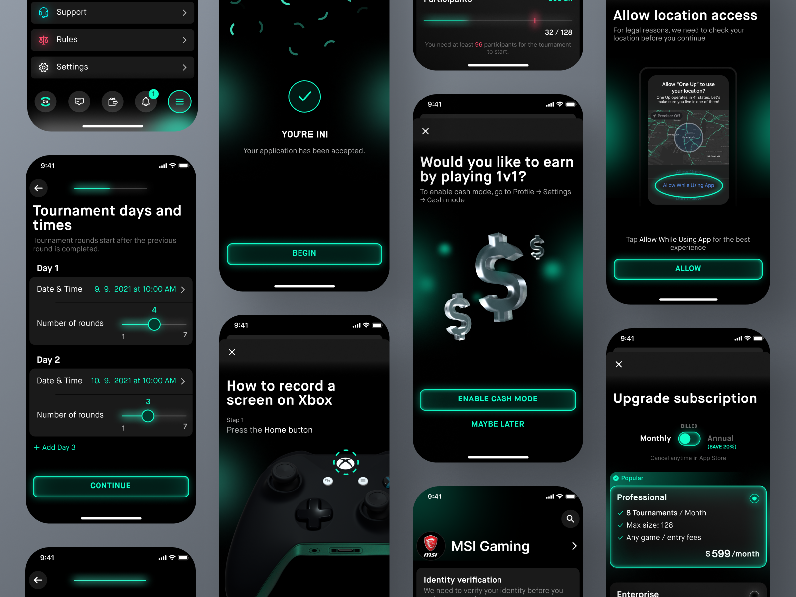 One Up & One Up OS Screens by Simon Rico on Dribbble
