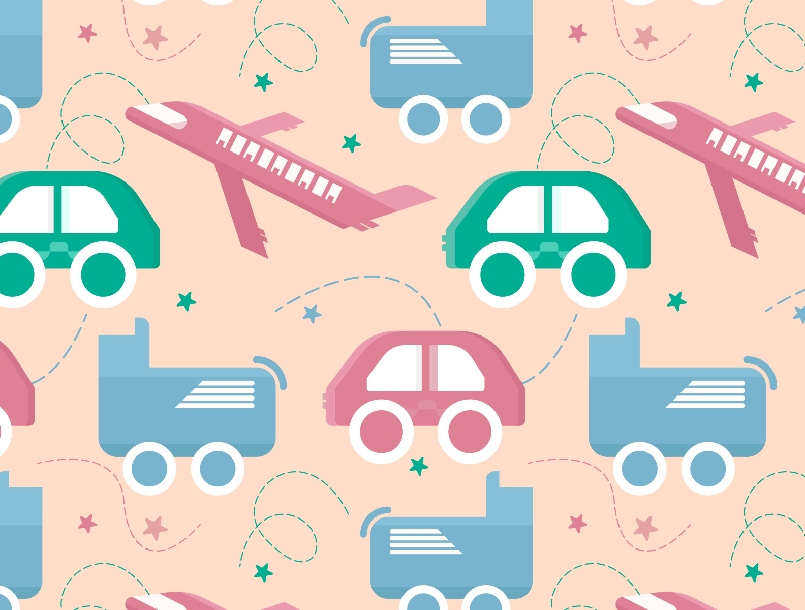 Baby Toy Seamless Pattern by Akib Zabed on Dribbble