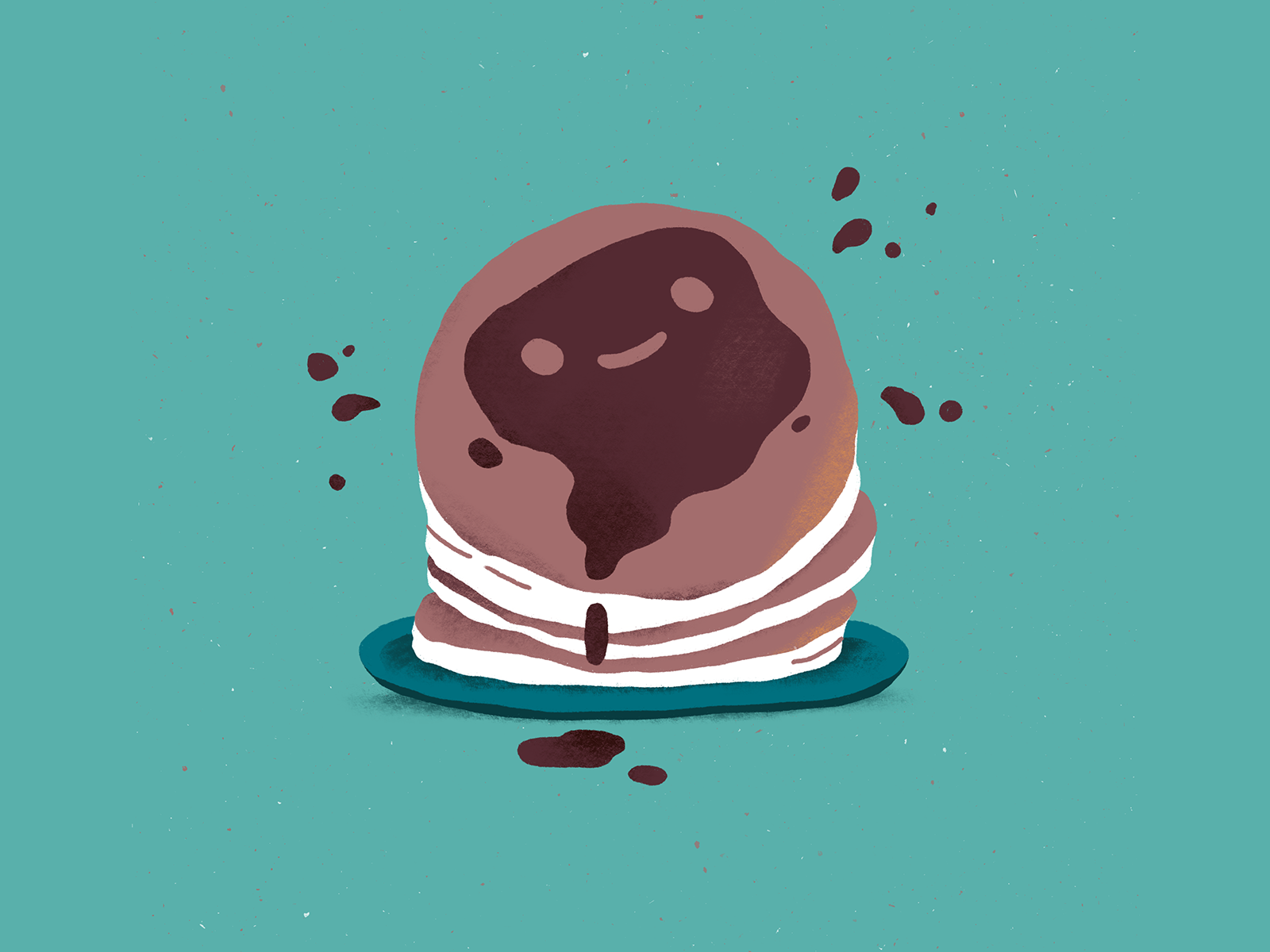 Spooky Breakfast — Pancakes by Sasha Kolesnik on Dribbble
