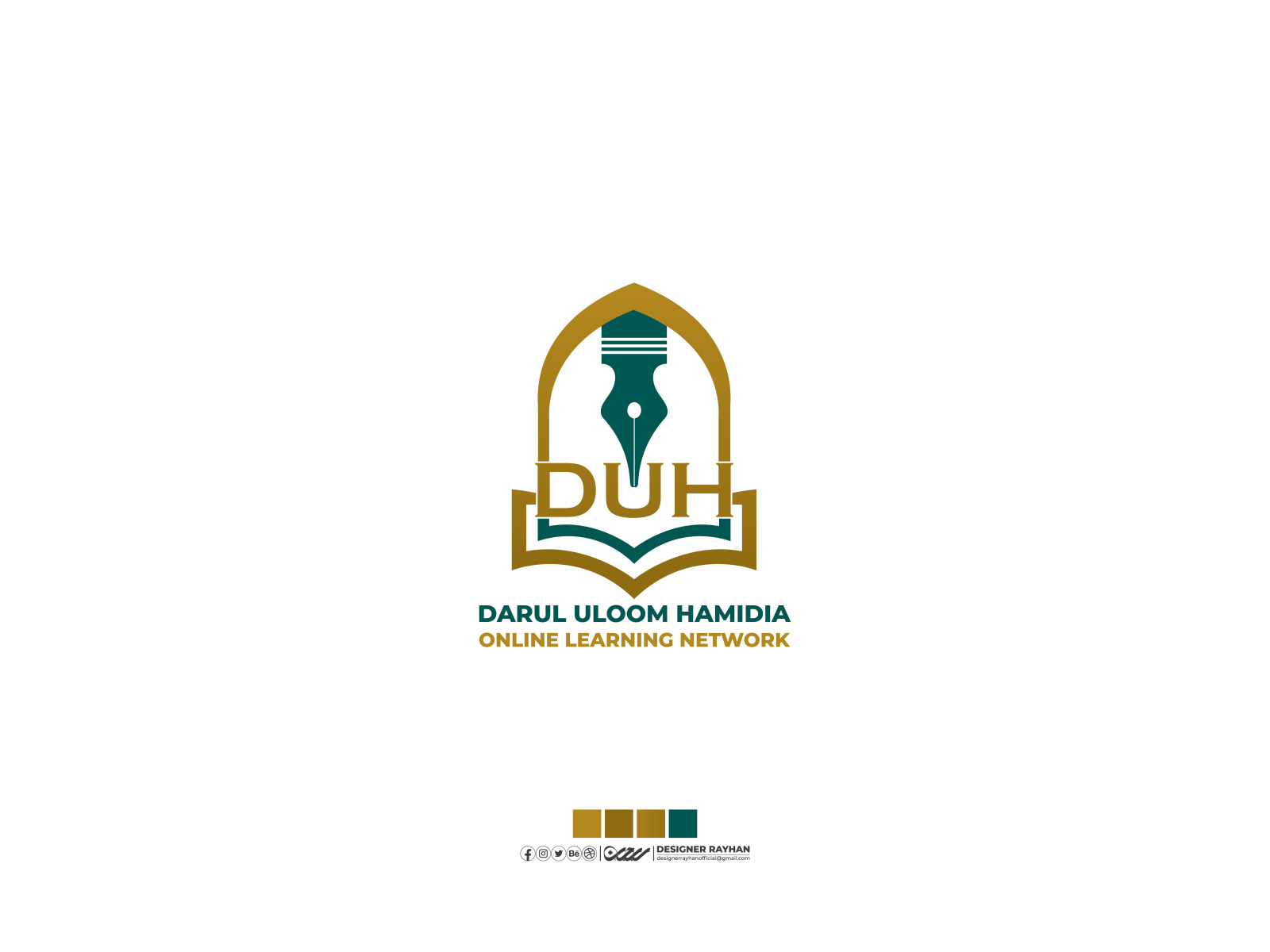 " DARUL ULUM HAMIDIA " ISLAMIC ONLINE MADRASHA LOGO DESIGN by Md ...