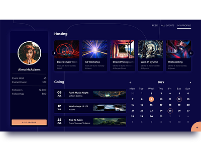 Event Management Web Application by Siranush Hovsepyan on Dribbble