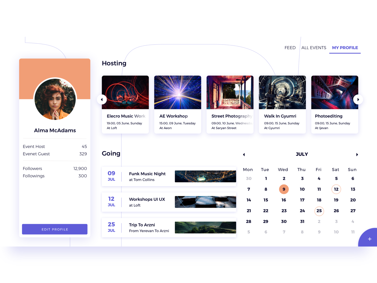 Event Management Web Application By Siranush Hovsepyan On Dribbble