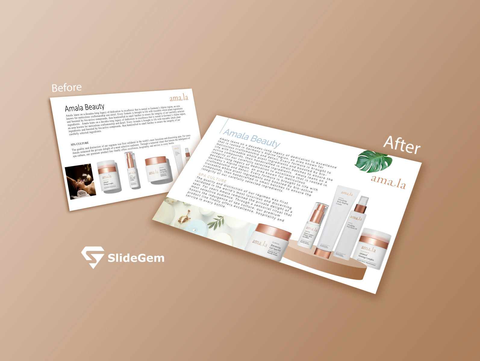 Powerpoint Presentation | Before & After Design by SlideGem on Dribbble
