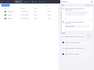 Mimeeq - User Dashboard by Piotr Kaźmierczak for tonik on Dribbble