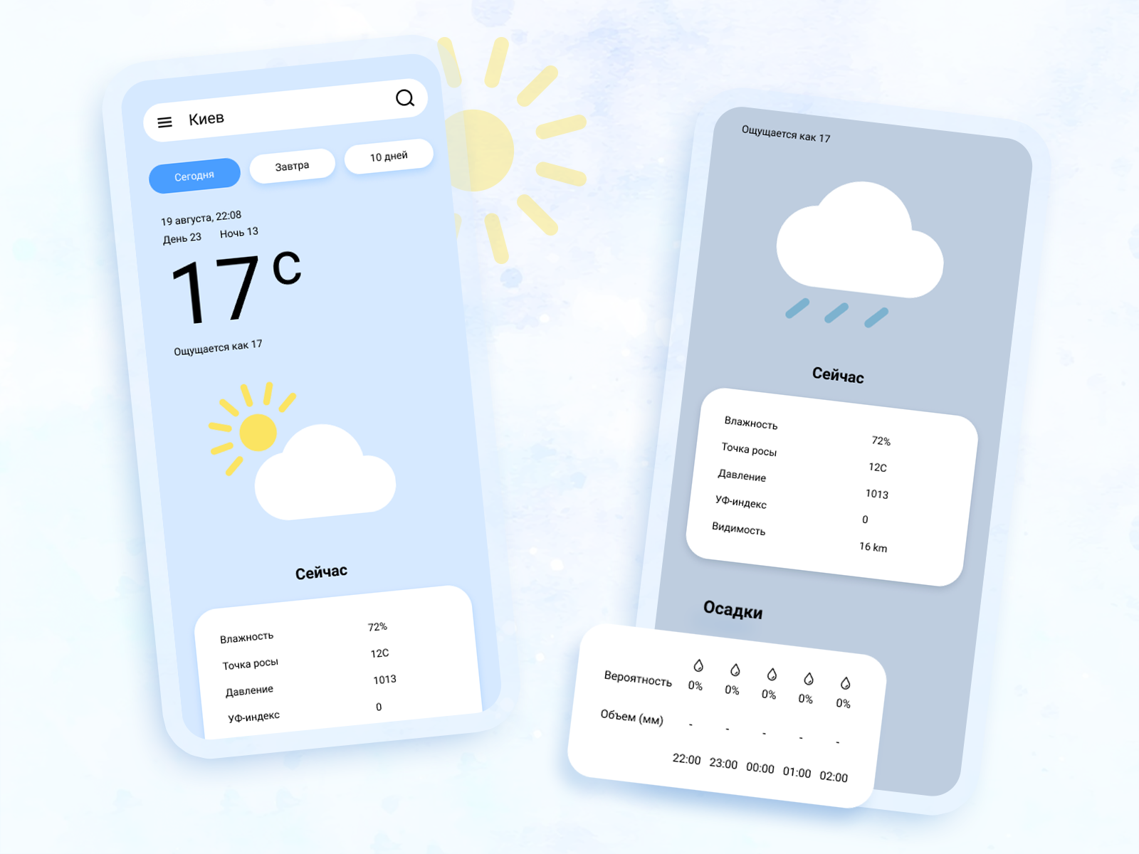 Simple Weather App by Stas on Dribbble