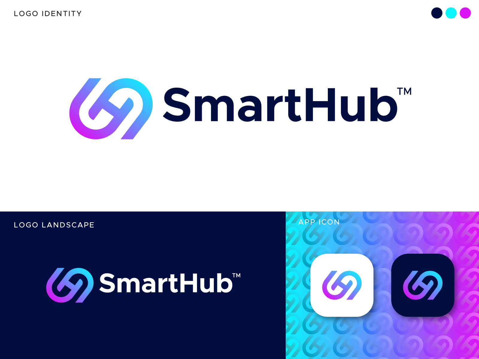 Dribbble - Initial Letter SH Logo Design Hub Logo Branding.jpg by Omor ...