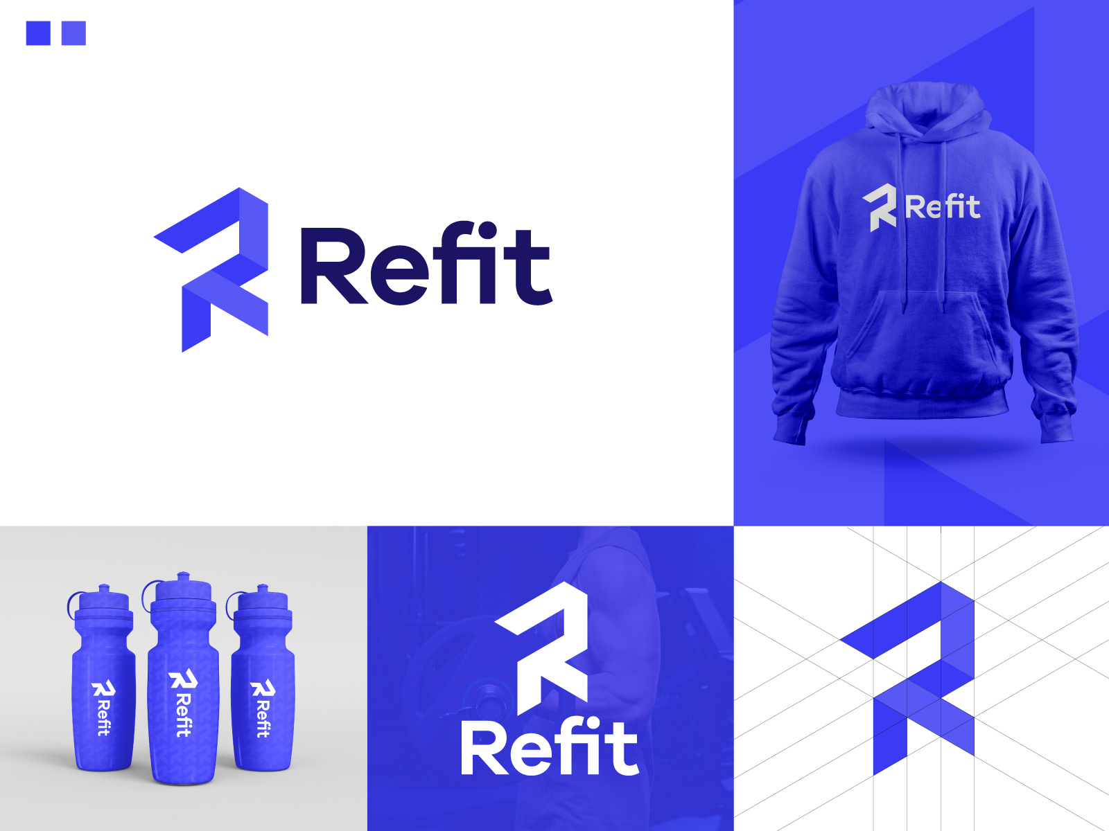 Refit Fitness Clothing Brand Logo & Branding Design by Omor Faruk ...