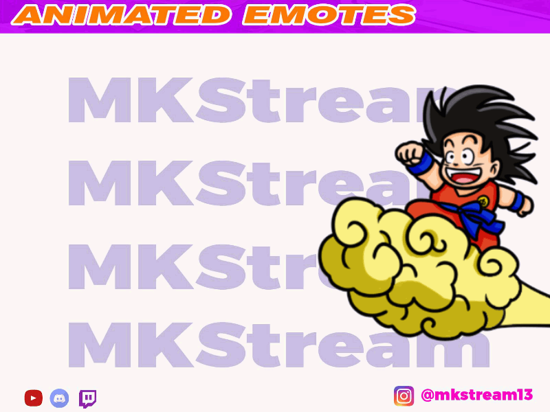Twitch animated dragon ball kid goku lets go by MKStream on Dribbble