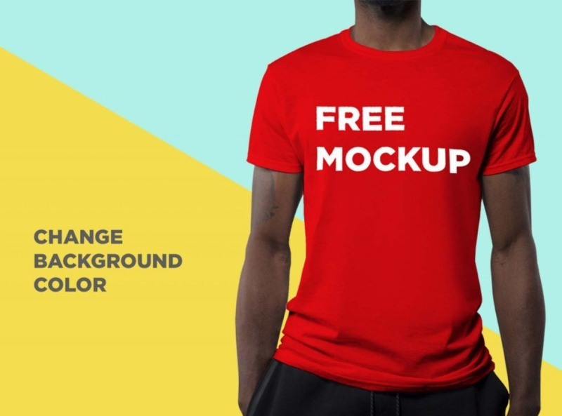 T-shirt Mockup Template by William James on Dribbble