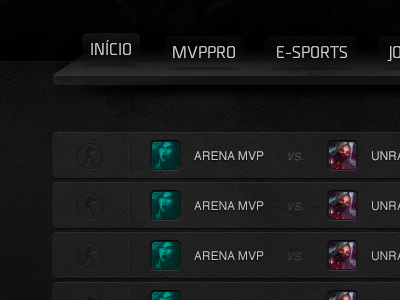 Arena MVP - Layout by George Leonardo on Dribbble