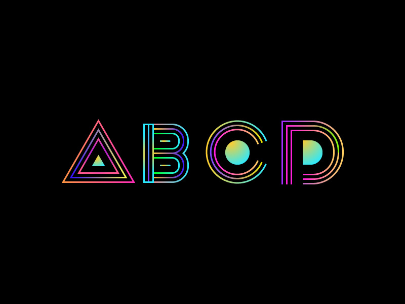 Abcd of typography by Sanjay MS on Dribbble