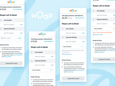 Hoop Discount Codes by Tallulah Watson for Hoop on Dribbble