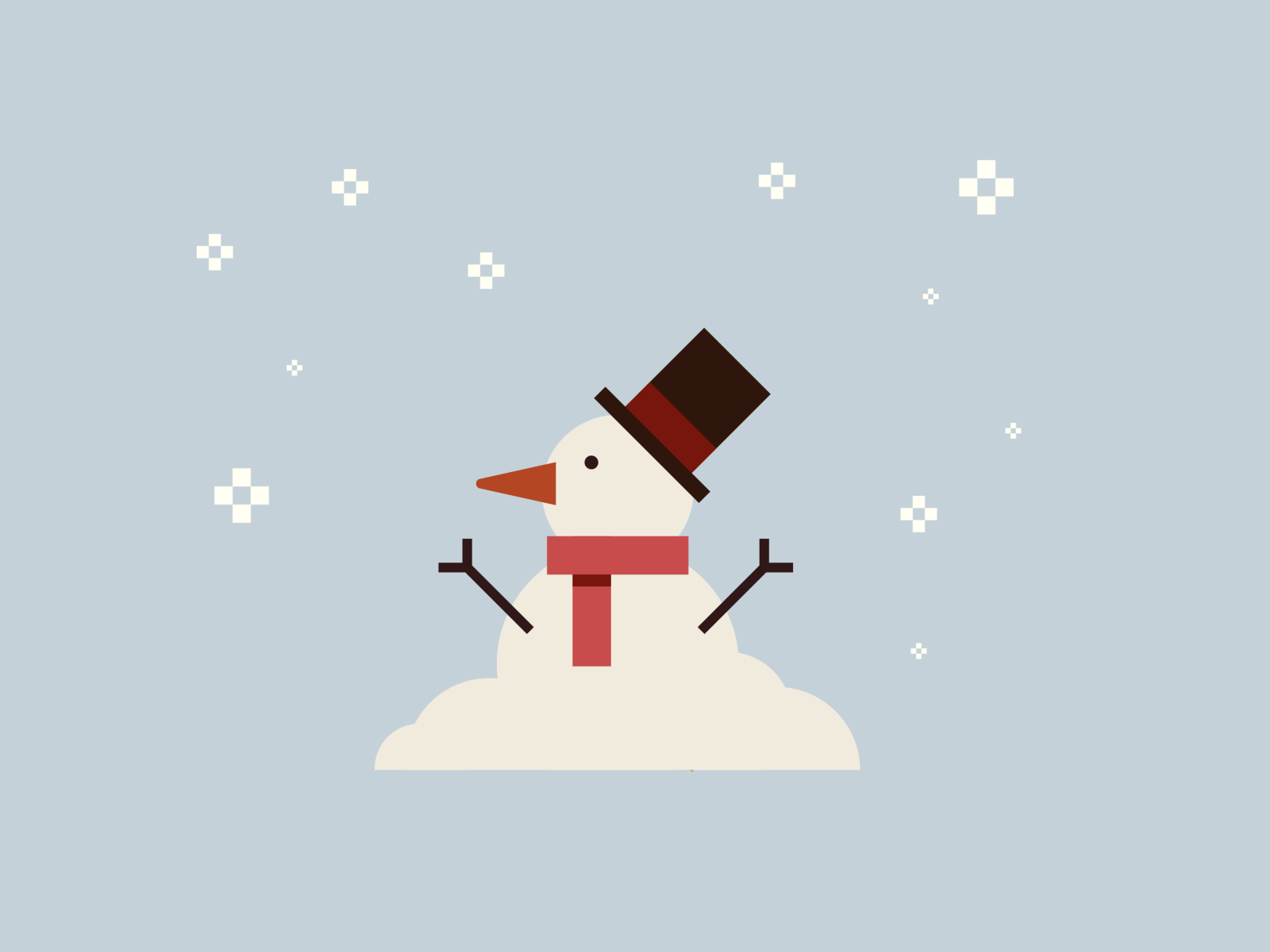 Snowman by Giulia Santagiuliana on Dribbble