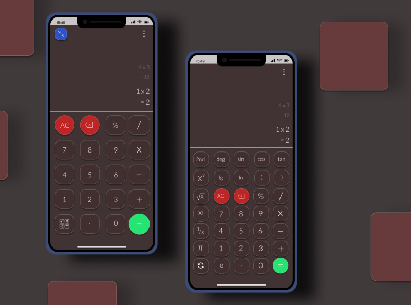 Daily UI Challenge 004- #Calculator Screen by Rakshith R Poojary on ...