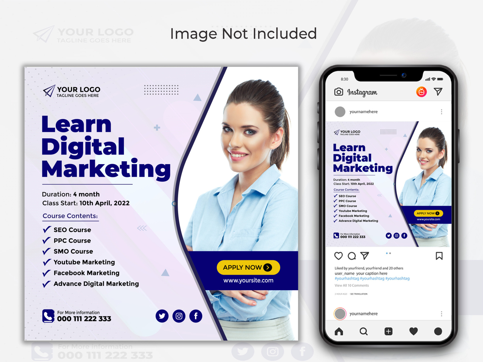 Digital Marketing Course web template by Al Mukabbir Sajib on Dribbble